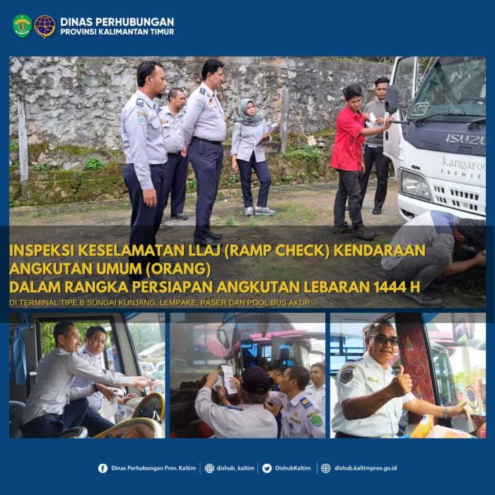 Inspeksi Keselamatan LLAJ (Ramp Check) Kendaraan Angkutan Umum (Orang ... Inspeksi Keselamatan LLAJ (Ramp Check) Kendaraan Angkutan Umum (Orang ...
